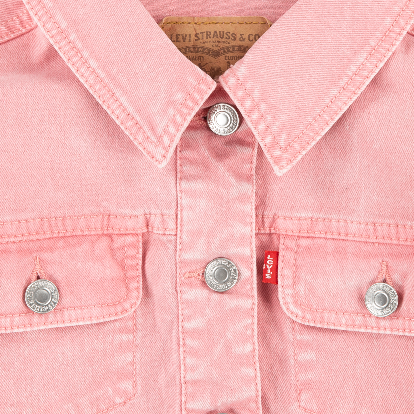 Levi s Quartz Pink Denim Jacket Frank and Polly Kids Clothing